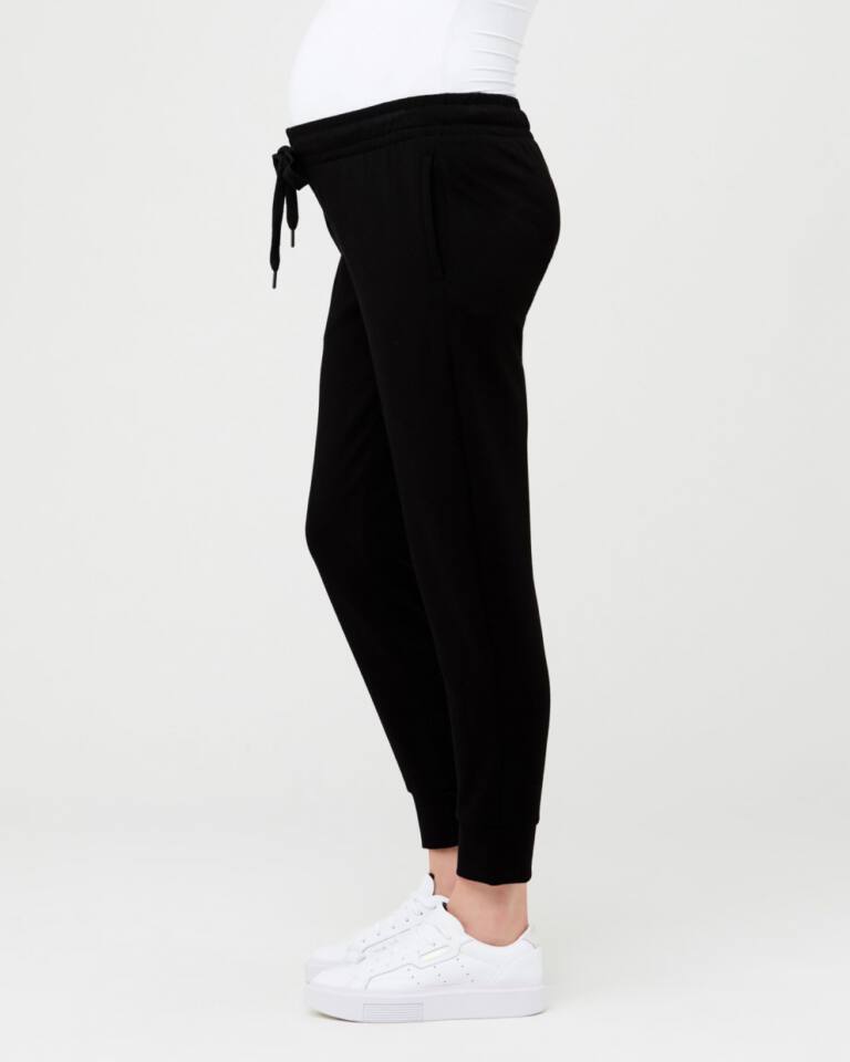 Super Soft Scuba Maternity Jogger – Black – 3 Bears Maternity